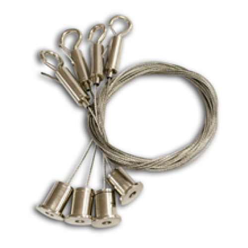 Integratech Kit de suspension pour panneaux LED QT et Manga 4 pièces ...