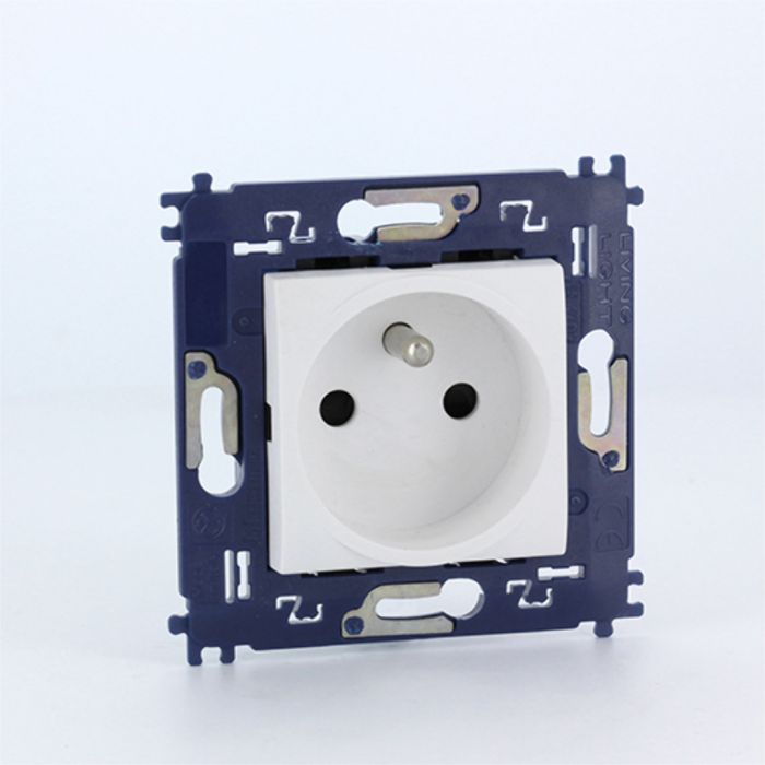 Bticino LivingLight - Compleet stopcontact met aarding 2P+A 16A wit met ...