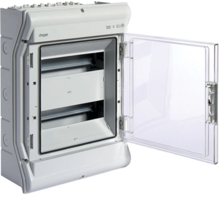 Hager - Kast opbouw 2R 24M td vector IP65 - VE212M | Solyd