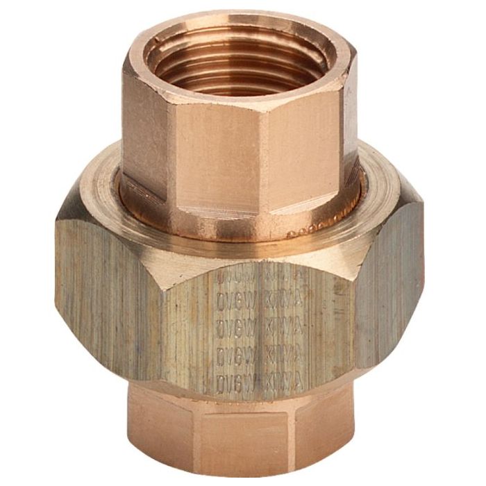 Viega - 3delige koppeling 1 brons / blank model 3330 | Solyd