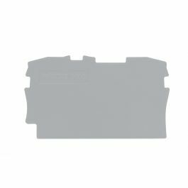 Wago - Afsluitplaat Grijs - 2002-1291 | Solyd