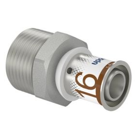 Uponor - S-Press PLUS puntstuk 16-R3/4 MT | Solyd